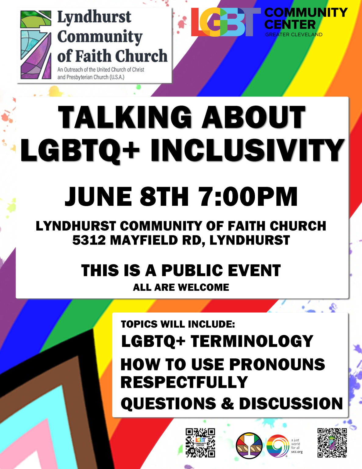LGBTQ+ Inclusivity - Lyndhurst Community of Faith Church
